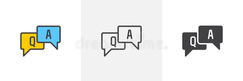 FAQ, Questions and Answers Icon Stock Vector - Illustration of speech ... FAQ, Questions and Answers Icon Stock Vector - Illustration of speech ...