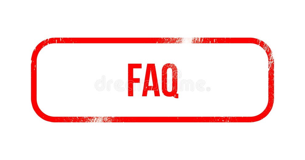 Faq - Red Grunge Rubber, Stamp Stock Illustration - Illustration of ...