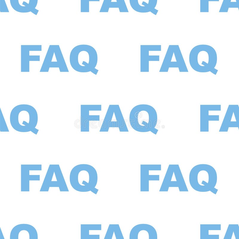 Faq seamless pattern stock vector. Illustration of question - 51737500