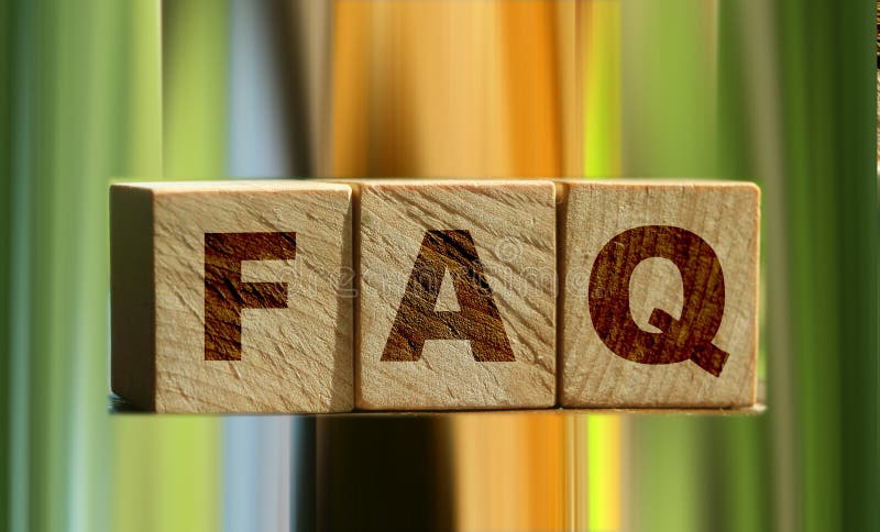 FAQ Sign Made of Wooden Cubes on Table Outdoors Stock Image - Image of ...