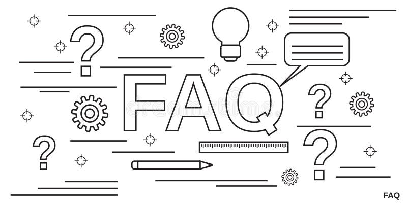 FAQ, User Guide, Tutorial Vector Concept Stock Vector - Illustration of ...