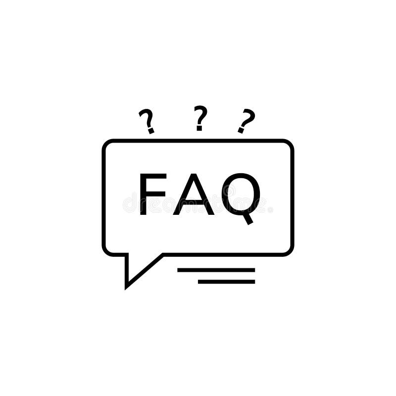 FAQ vector icon. stock vector. Illustration of asking - 160702432