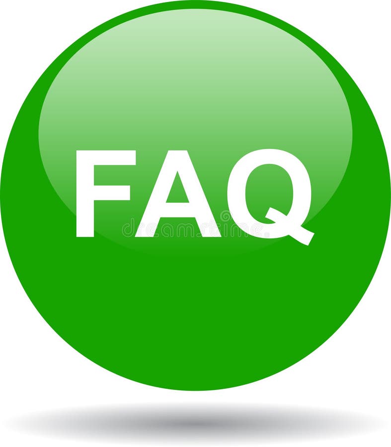 Faq web button green stock vector. Illustration of abstract - 118431339