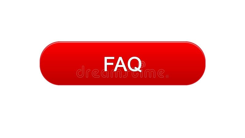 FAQ Web Interface Button Red Color, Customer Assistance, Online Support ...