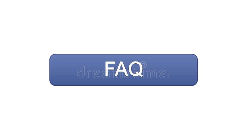 FAQ Web Interface Button Violet Color, Customer Assistance, Online ...