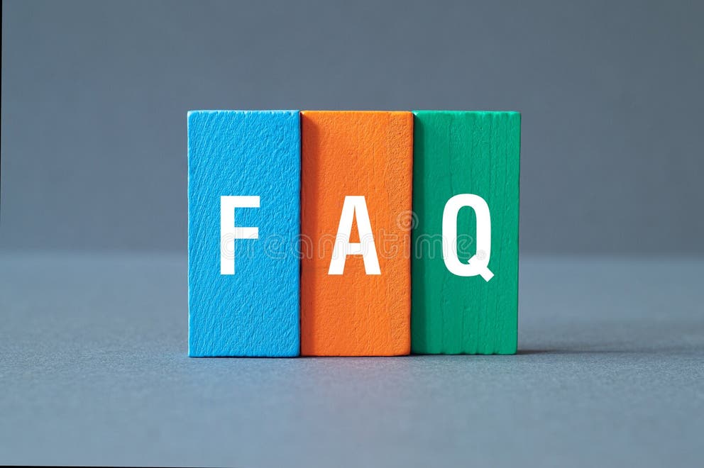 FAQ - Word Concept on Building Blocks, Text Stock Photo - Image of ...