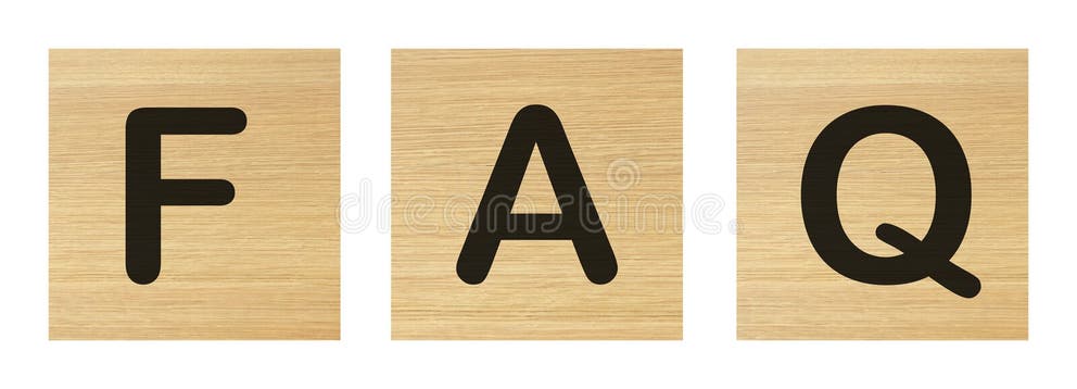 An FAQ Word with Wood Blocks on White Stock Photo - Image of business ...