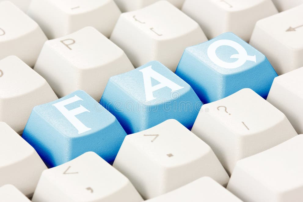 FAQ Written on Keyboard Buttons Stock Image - Image of help, network ...
