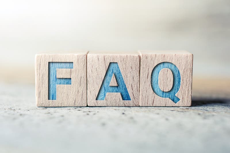 FAQ Written on Wooden Blocks on a Board - Need Help Concept Stock Photo ...