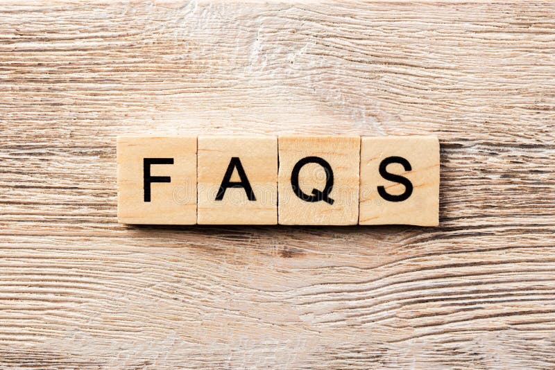 Faqs Word Written On Wood Block. Faqs Text On Table, Concept Stock ...