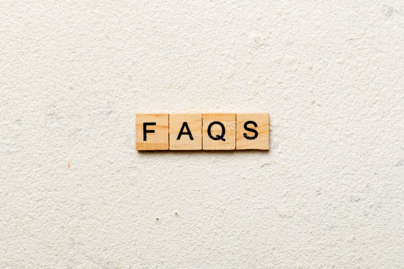 Faqs Word Written on Wood Block. Faqs Text on Table, Concept Stock ...