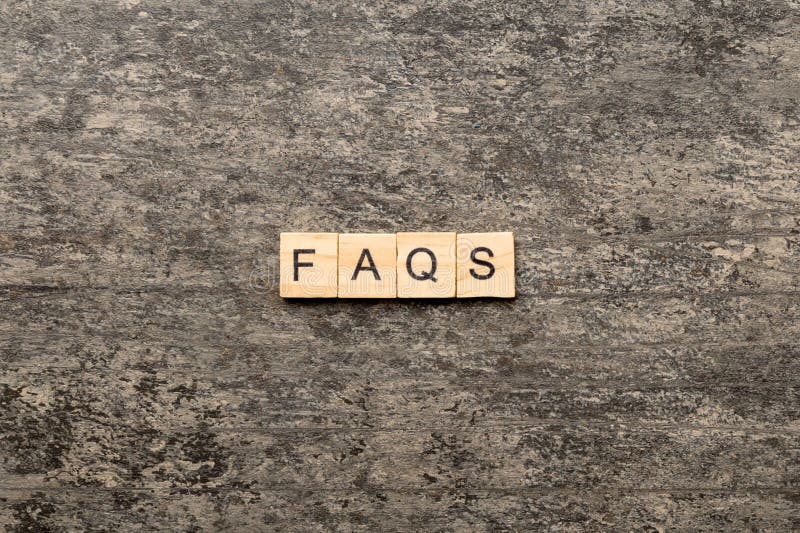 Faqs Word Written on Wood Block. Faqs Text on Table, Concept Stock ...