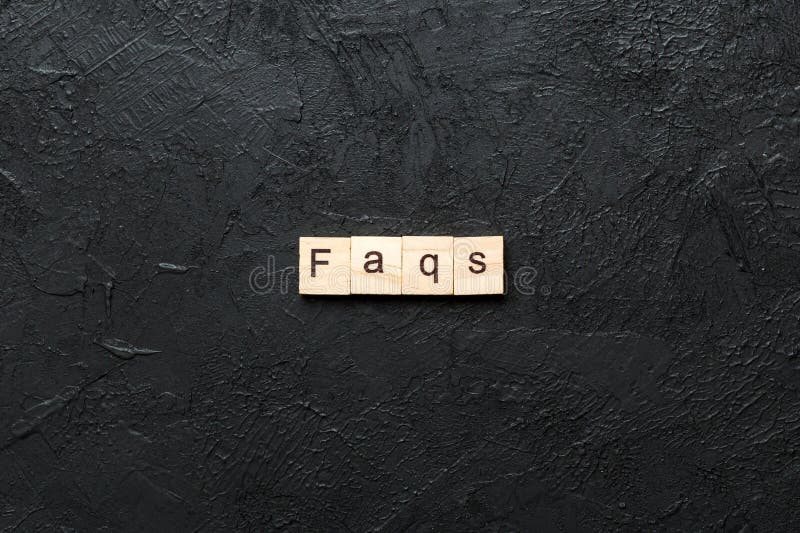 Faqs Word Written on Wood Block. Faqs Text on Table, Concept Stock ...
