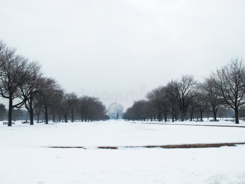 Far Away Globe in Snow Storm Stock Image - Image of serene, show: 133375181