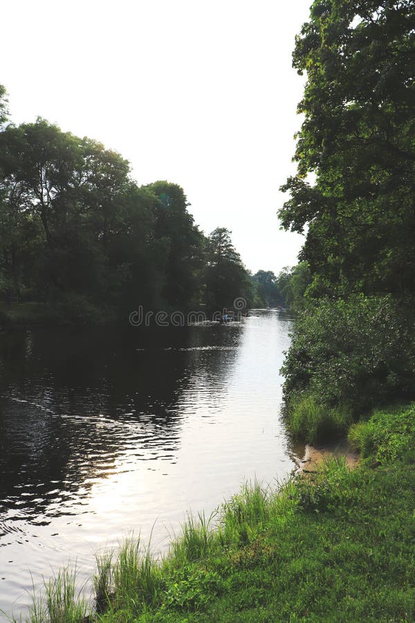 Far away river stock image. Image of park, water, coasts - 181410293
