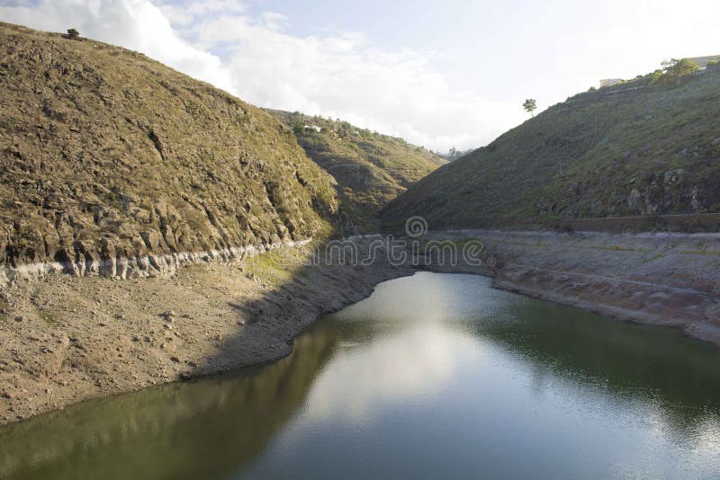 Far dam. stock photo. Image of green, mountain, nature - 60336208