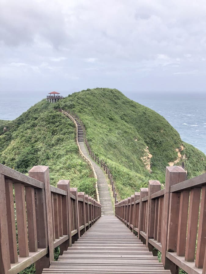 Bitou Cape Hiking Trail,Taiwan Stock Photo - Image of trail, boardwalk ...