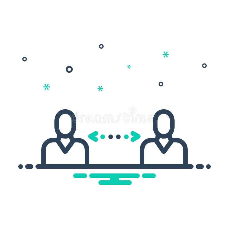 Mix Icon for Far, Away and Long Distance Stock Illustration ...