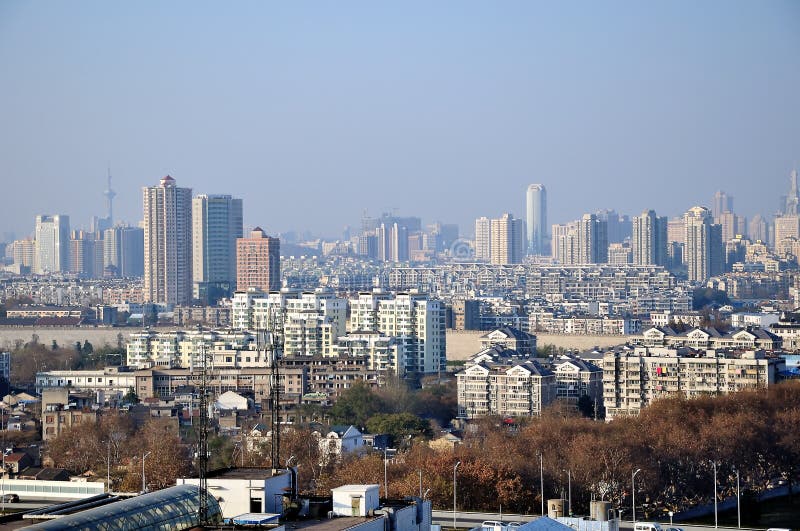 Far see City stock photo. Image of tree, tall, building - 48780674