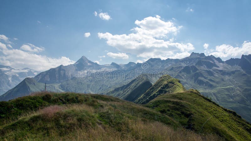 Far Sight Panorama Many Mountain Peaks Stock Image - Image of alpine ...