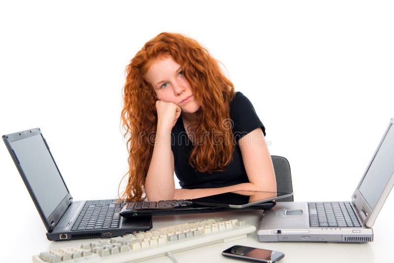 Far too much computer stock photo. Image of library, haired - 40745856