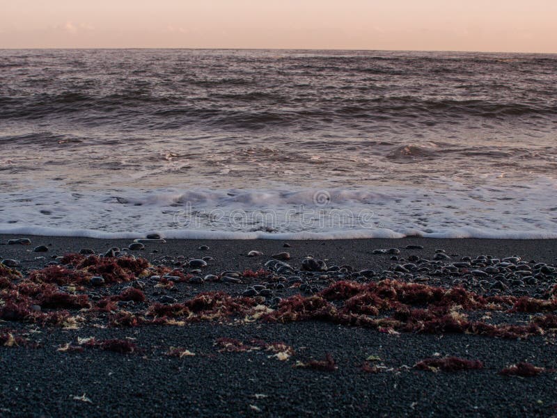 Far View from the Beach Over the Sea Stock Image - Image of scenery ...