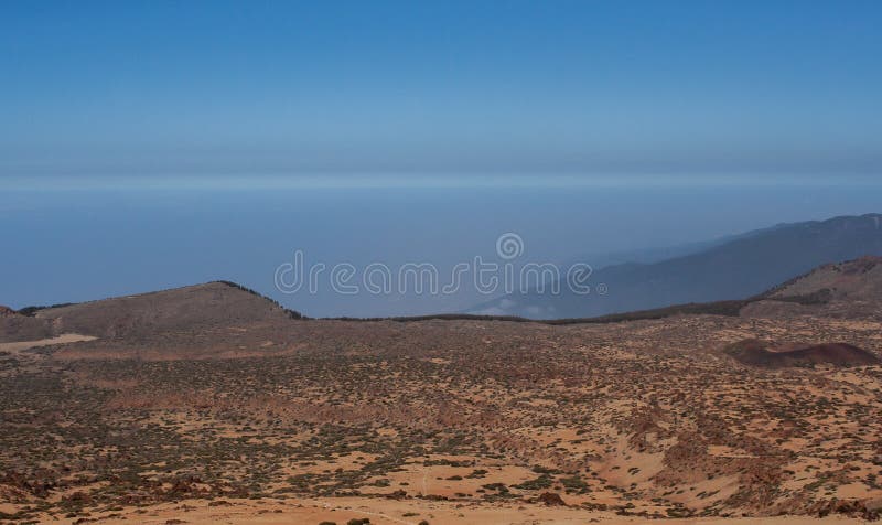 Far View from the Mountain by Tenerife Stock Photo - Image of scenic ...