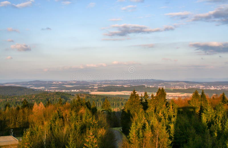 Far View Over the Forest in Bavaria Stock Image - Image of bavaria ...
