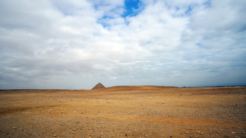 Far View Red Pyramid from Bent Pyramid Showing Landmark Architecture on ...
