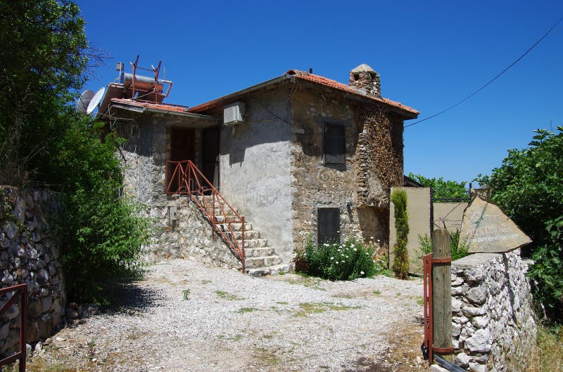 Faralia, Turkey - June, 2019: Home on Mountain in Faralia, Turkey Editorial Photo - Image of ...