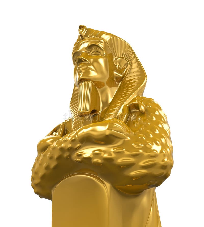 Egipska Maska Faraona Odizolowana Obraz Stock - Obraz złożonej z stary ...