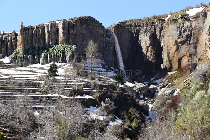 Faraya Falls, Lebanon stock photo. Image of falls, attraction - 24350176