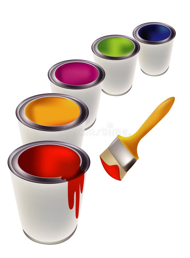 Malen Sie Dosen stock abbildung. Illustration von kunst - 11655993