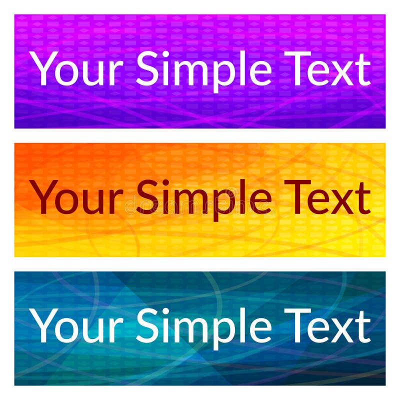 Farben-Marken eingestellt vektor abbildung. Illustration von horizontal ...