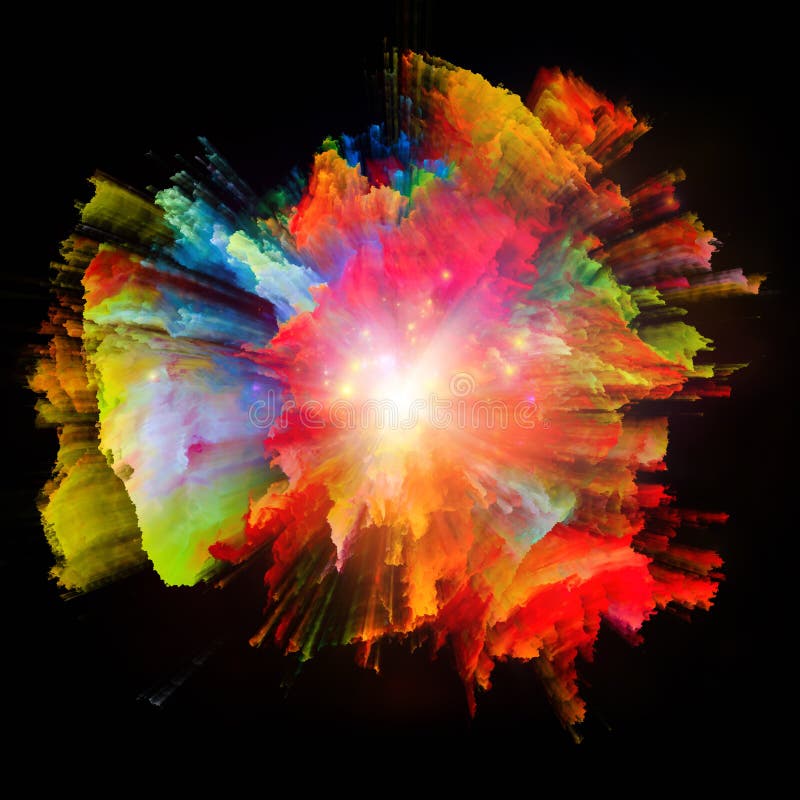 Farbexplosion stockfoto. Bild von kreativit, auszug, farbe - 76061668