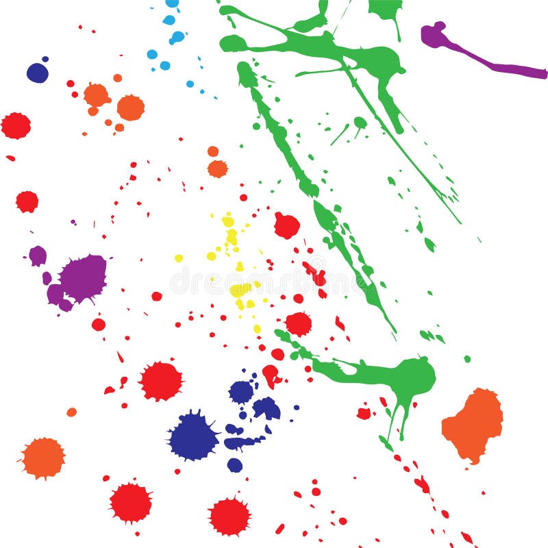 Farbkleckse vektor abbildung. Illustration von farbkleckse - 55971057