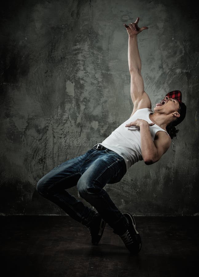Fare La Break-dancee Dell'uomo Fotografia Stock - Immagine di ...