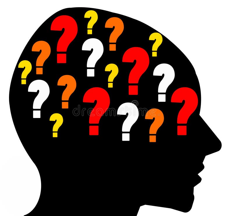 Fare le domande illustrazione di stock. Illustrazione di intelligente ...