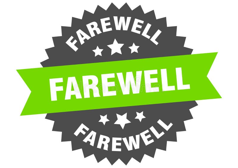 Farewell Sticker Stock Illustrations – 405 Farewell Sticker Stock ...
