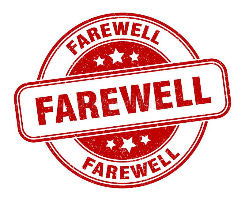 Farewell Stamp. Farewell Round Grunge Sign Stock Vector - Illustration ...