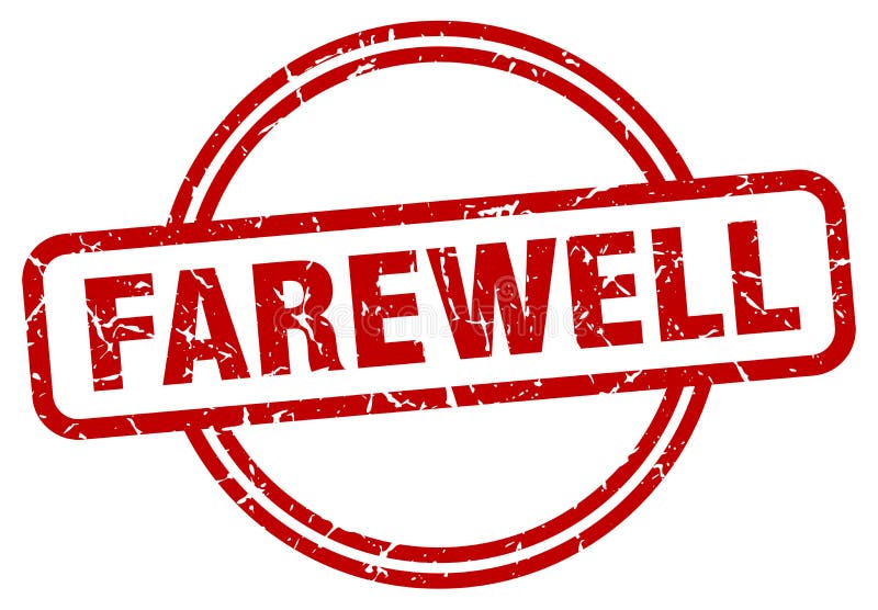Farewell Stamp. Farewell Round Grunge Sign Stock Vector - Illustration ...