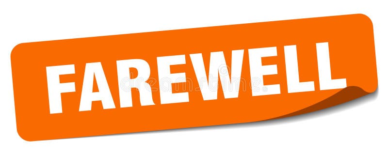 Farewell stock vector. Illustration of banner, template - 124321498