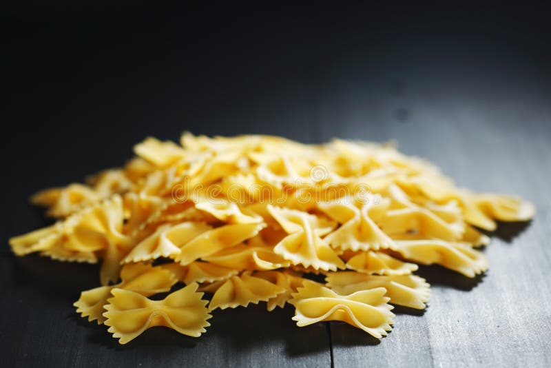 Farfalle - Bow Shaped Pasta Stock Photo - Image of carbohydrate ...
