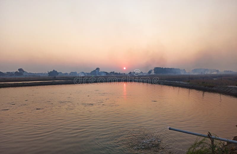Farming at sunset stock image. Image of dakota, agriculture - 13279699