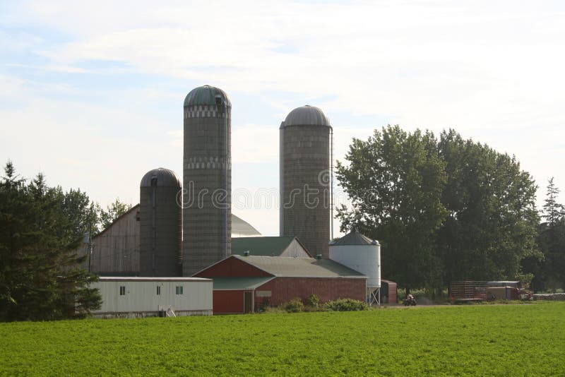 Farm with Silos stock photo. Image of agriculture, rural - 322600