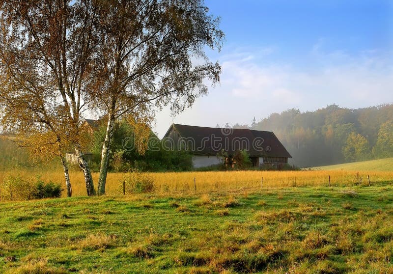 Old farm stock image. Image of rural, landscape, cloud - 372673