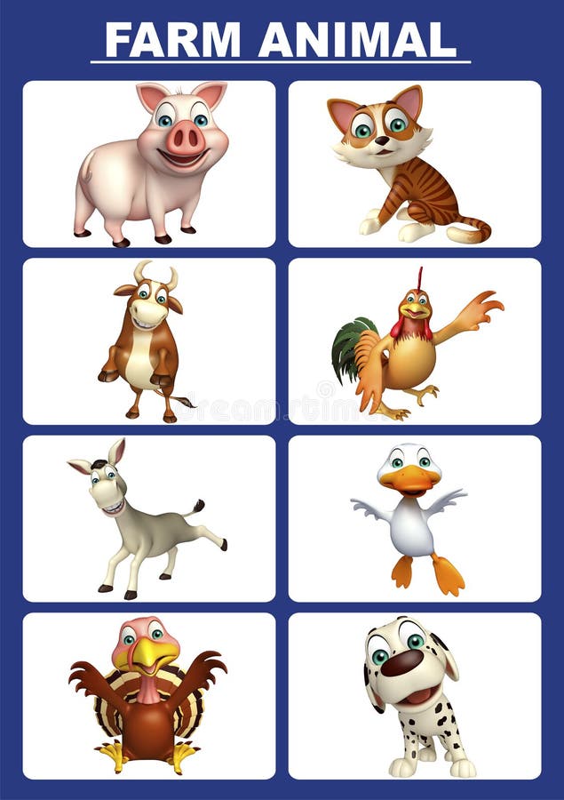 Farm animal chart stock illustration. Illustration of countryside ...