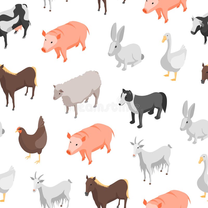 Isometric Farm Cow Stock Illustrations – 1,636 Isometric Farm Cow Stock ...
