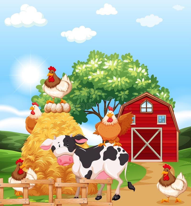 Farm Animals Together Stock Illustrations – 321 Farm Animals Together ...