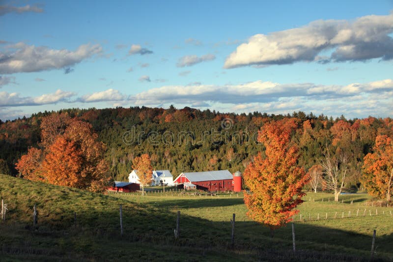 Autumn on the Farm stock image. Image of season, barns - 14287585